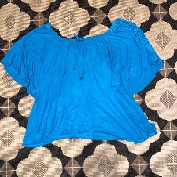 Iz Byer | Tops | 3 For 2 Blue Flowy Blouse | Poshmark
